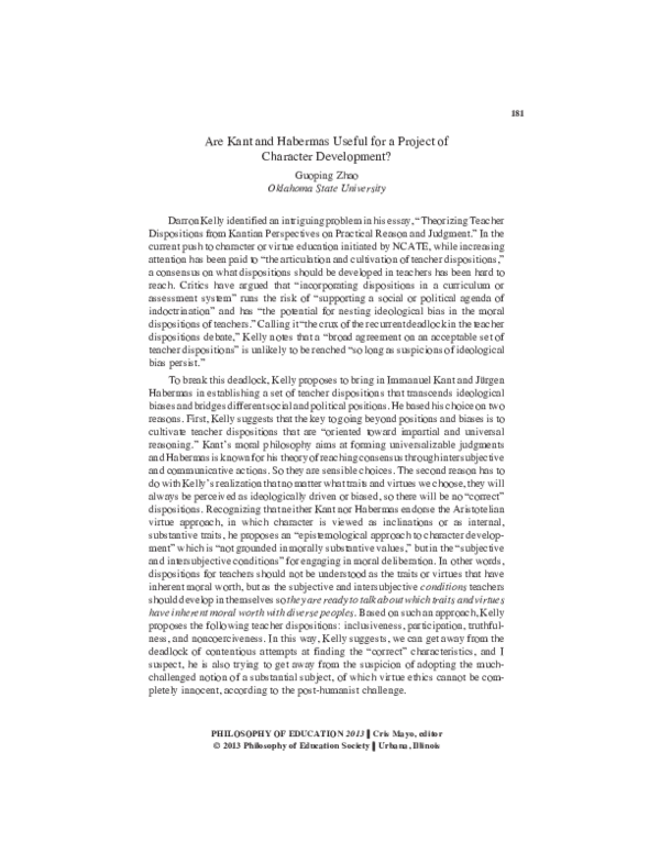 (PDF) Guoping Zhao (2013). Are Kant and Habermas Useful for a Project ...