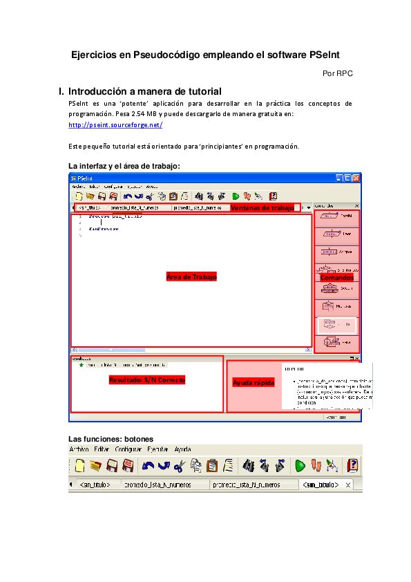 Pdf Ejercicios Pseudocodigo Pse Int Rpc
