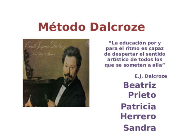 (PPT) Método Dalcroze