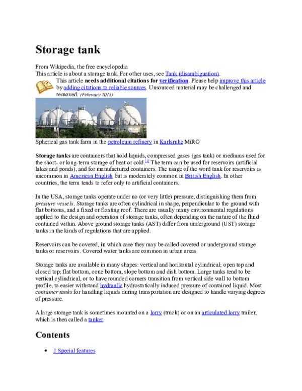 (DOC) Storage tank
