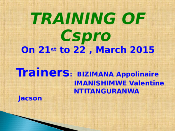 (PPT) Getting aware of Cspro