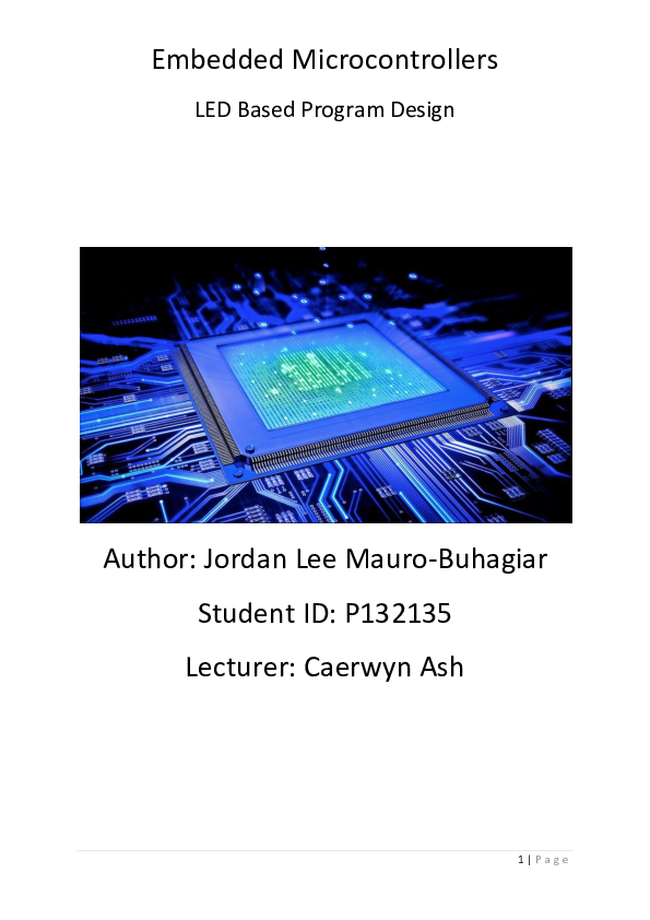(PDF) Embedded Microcontrollers LED Based Program Design