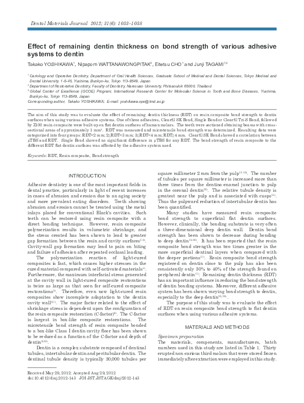 (PDF) RDT in restoration