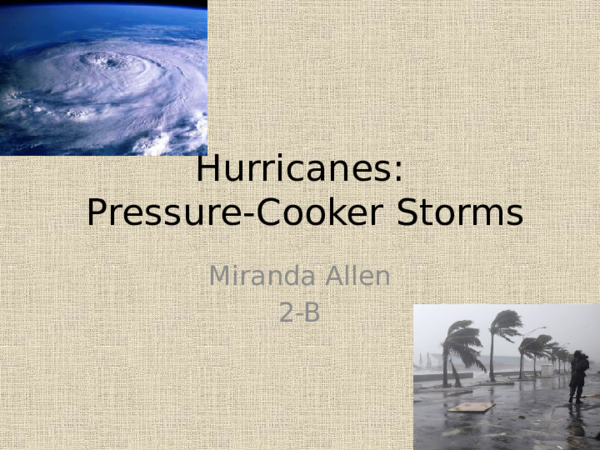 (PPT) Hurricanes PPT