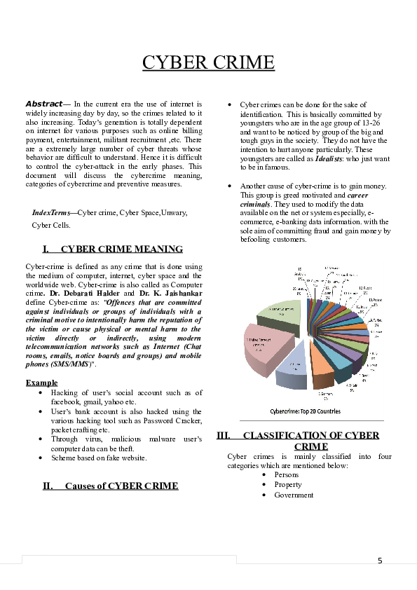 (DOC) CYBER CRIME