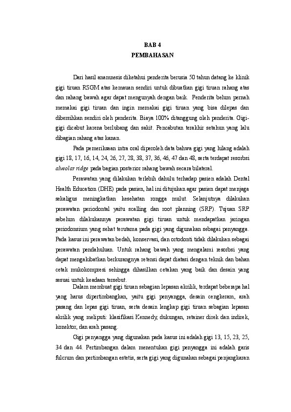 (DOC) Pembahasan Simpulan kasus 4