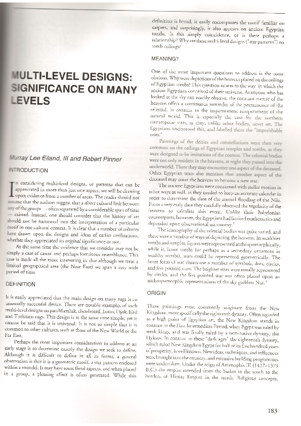 with Robert Pinner "Multi-Level Designs: Significance on Many Levels"