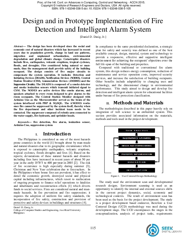 (PDF) Design and in Prototype Implementation of Fire Detection and ...