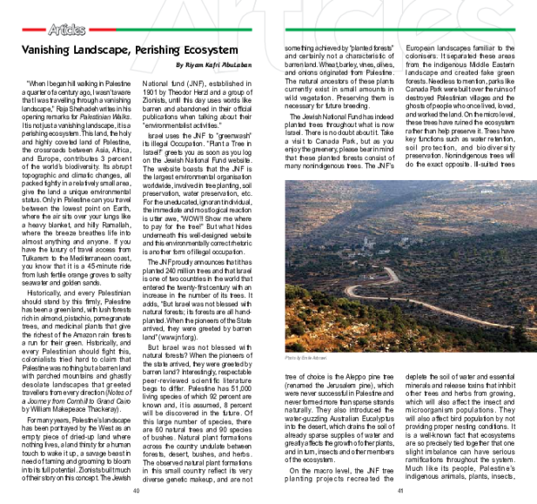 (PDF) Vanishing Landscape, Perishing Ecosystem
