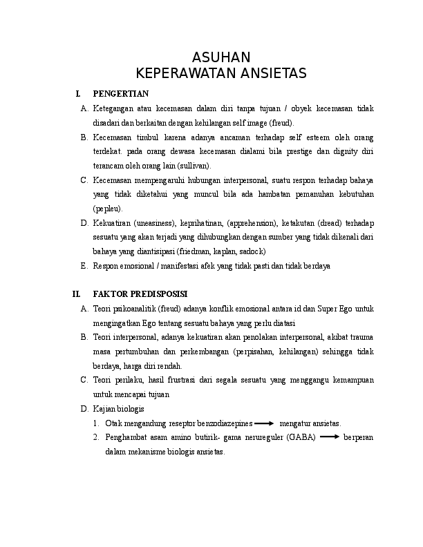 (DOC) ASUHAN KEPERAWATAN ANSIETAS