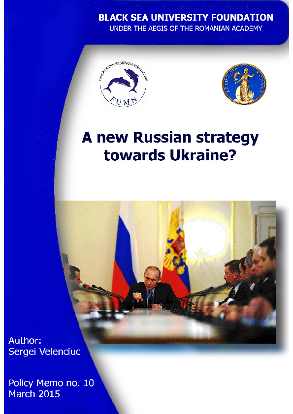 (PDF) A new Russian strategy towards Ukraine?