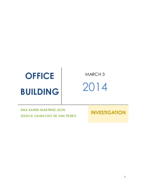 (PDF) OFFICE BUILDING