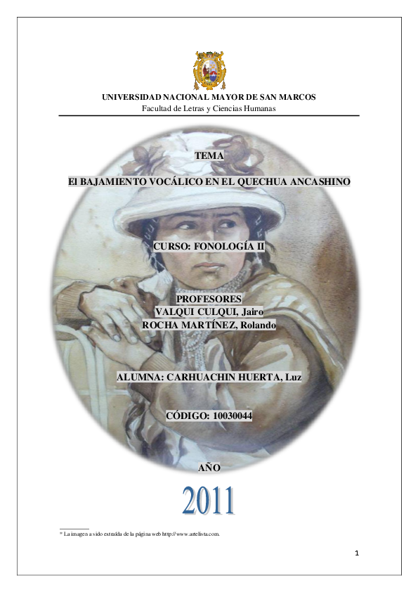 (PDF) QUECHUA Quechua Central Quechua Periférico Perú
