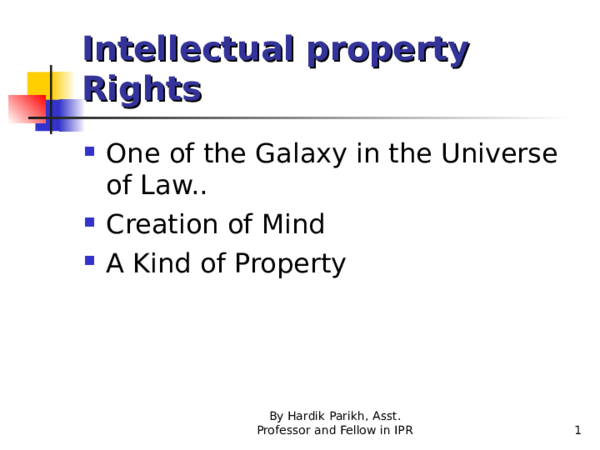 (PPT) Presentation 1 Introduction to IPR