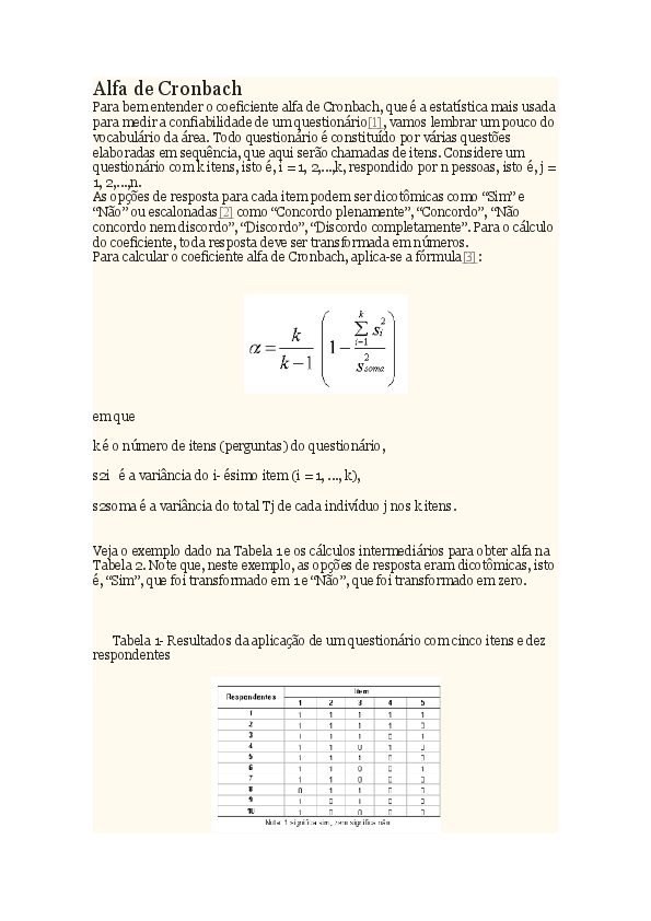 (DOC) Alfa de Cronbach