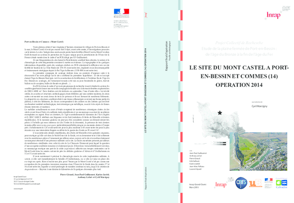 (PDF) Le site du Mont-Castel à Port-en-Bessin et Commes (14 ...