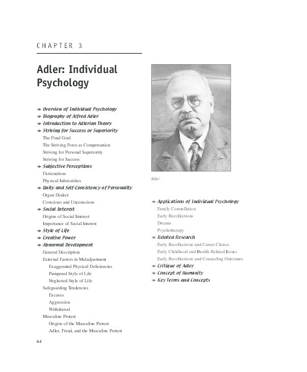 (PDF) Adler: Individual Psychology Origins of Social Interest ...