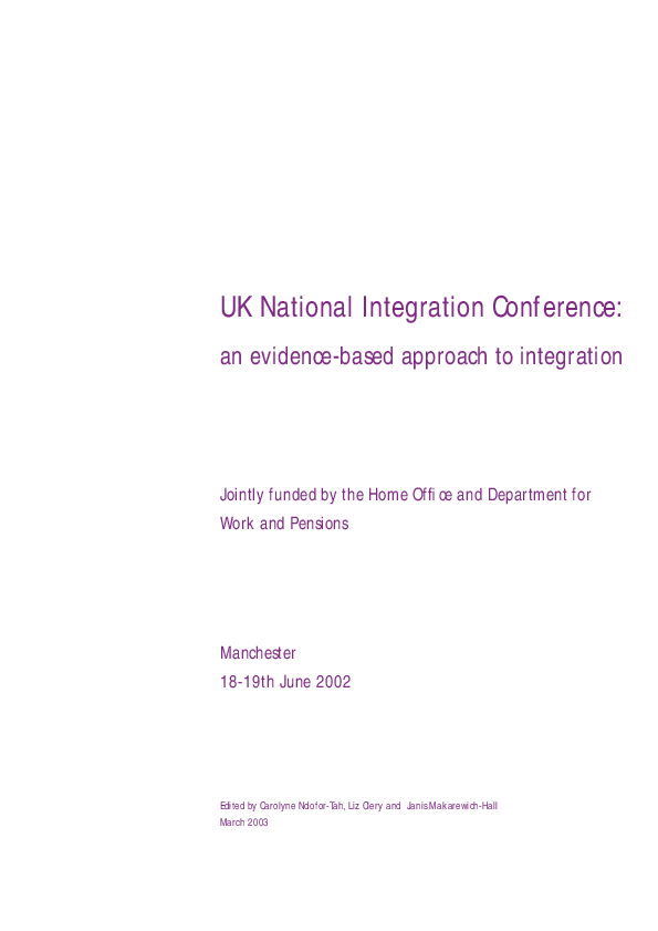 (PDF) Ager, A. “Understanding integration: what, how, why?” UK National ...