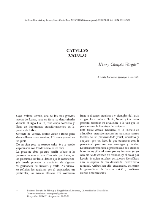 (PDF) Catulo