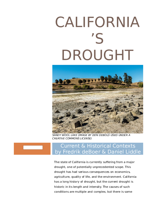 (DOC) California's Drought (with Daniel Liddle)