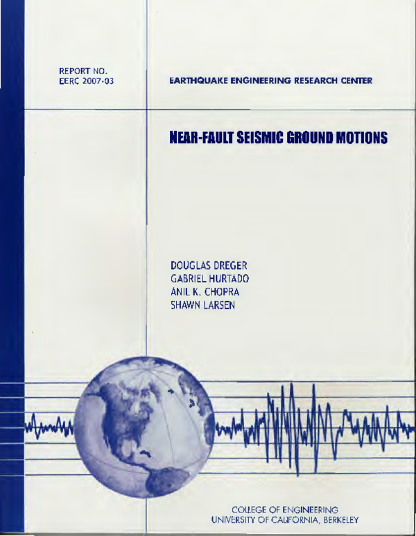 (PDF) Near-Fault Seismic Ground Motions