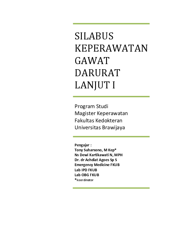 (PDF) Silabus Gadar Lanjut 1 2015