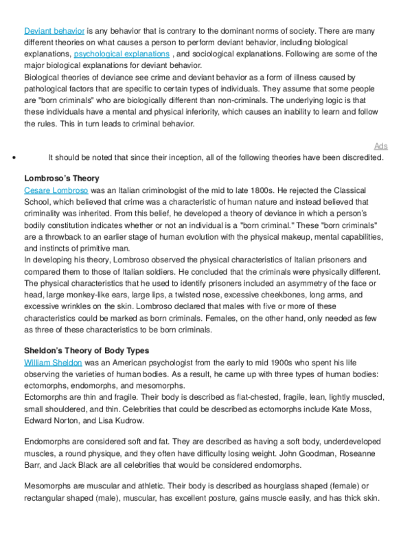 (DOC) Deviant behavior