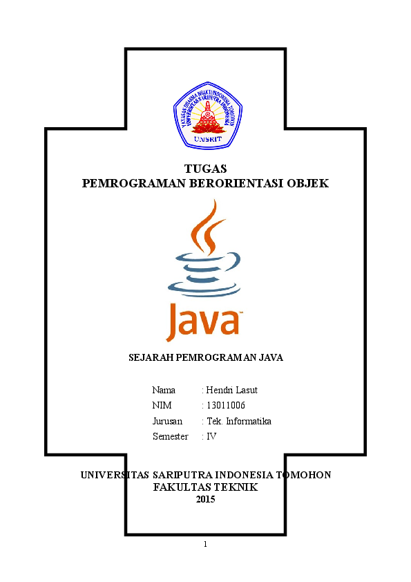 (DOC) makalah PEMROGRAMAN BERORIENTASI OBJEK