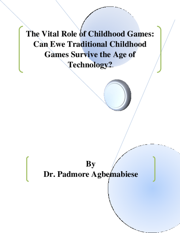 (PDF) Ewe Childhood Games and their Role in Education