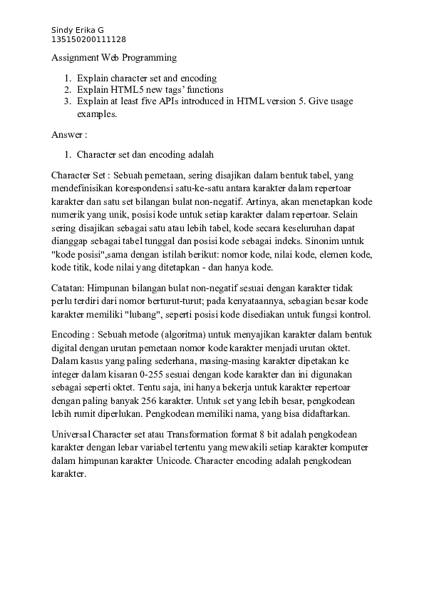 (DOC) Assignment Web Programming