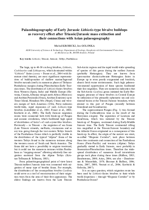 (PDF) Krobicki & Golonka, 2009 (Acta Geoscientica Sinica)