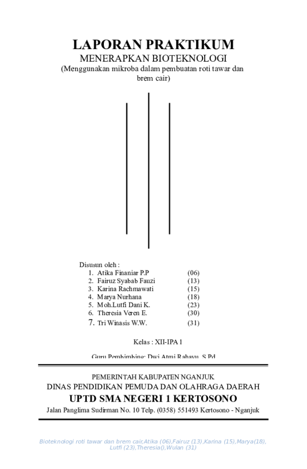 (DOC) LAPORAN PRAKTIKUM BIOLOGI
