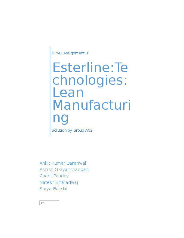 (DOC) Esterline Technologies