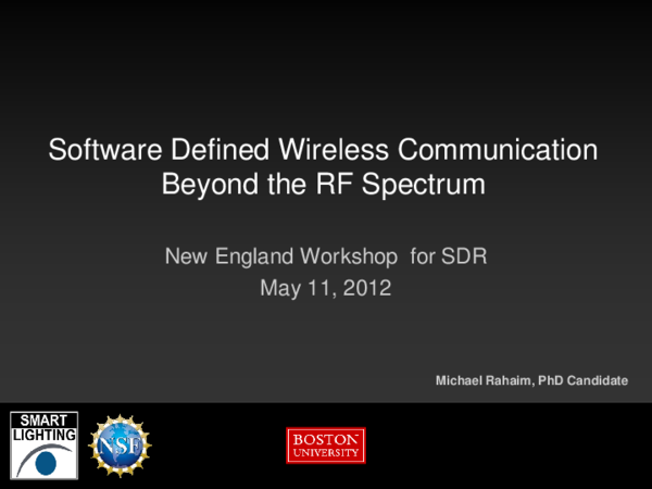 (PDF) Software Defined Visible Light Communication