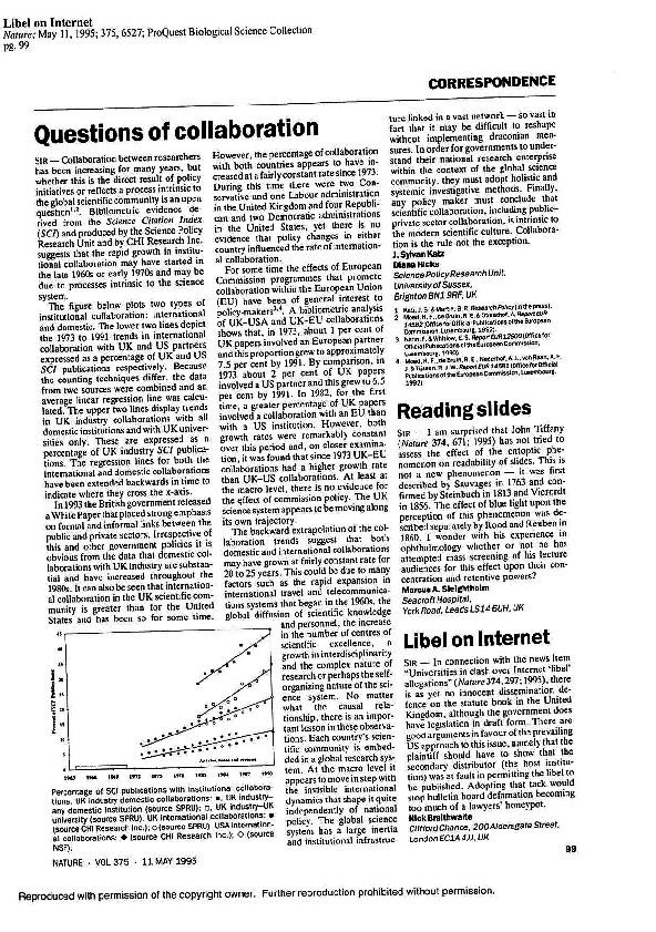 (PDF) Libel on Internet