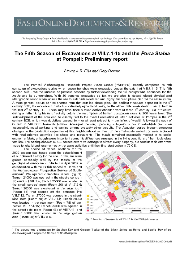 (PDF) Steven J.R. Ellis, Gary Devore (2010): "The Fifth Season of ...