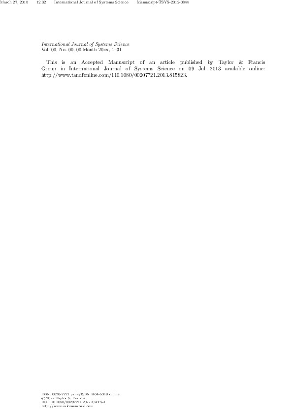 (PDF) Controller synthesis free of analytical model: fixed-order controllers