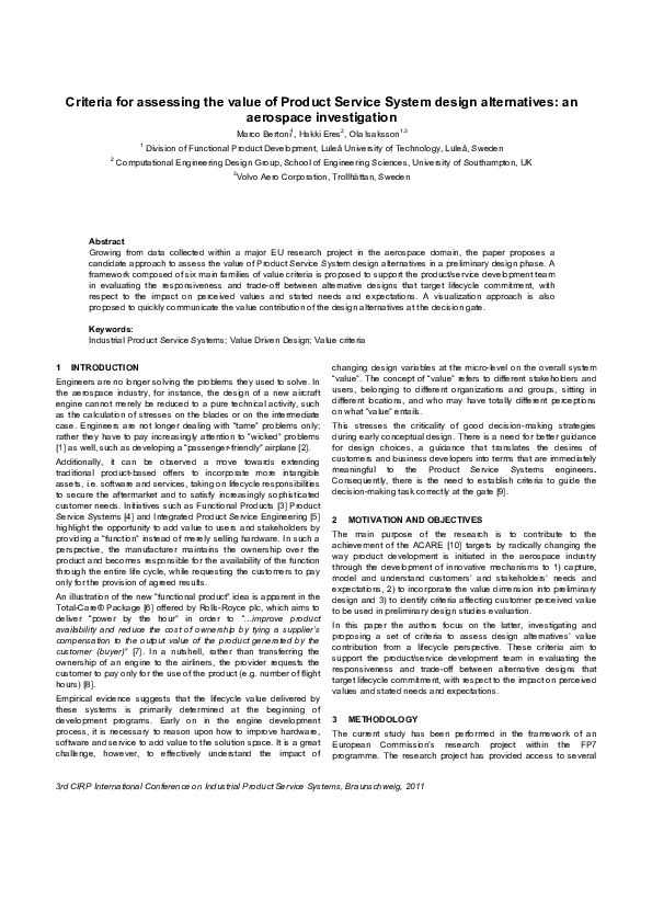 (PDF) Diagrammatic Representation of System Lifecycle Properties | Eloise Taysom - Academia.edu