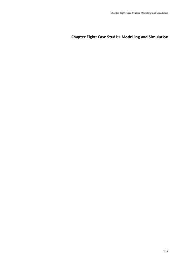 (PDF) Chapter 8: Case Studies Modelling and Simulation