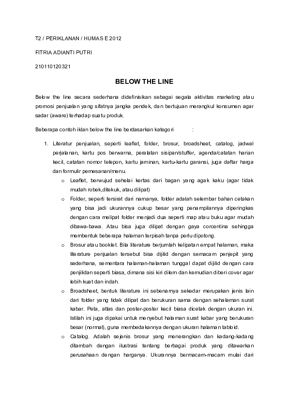 (PDF) BELOW THE LINE