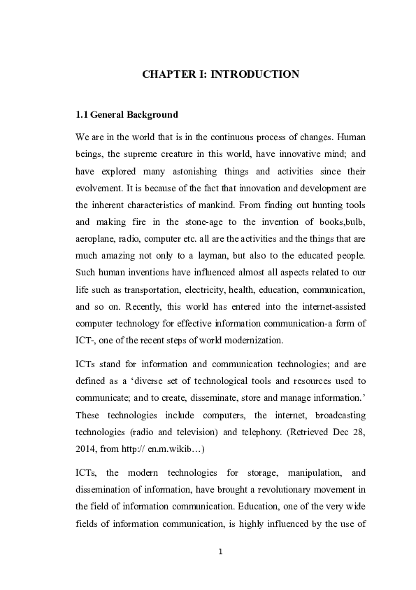 (DOC) CHAPTER I: INTRODUCTION
