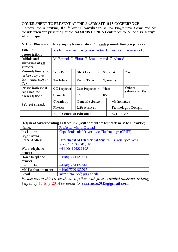 (DOC) Student teachers using drama to teach science in grade 7 ...