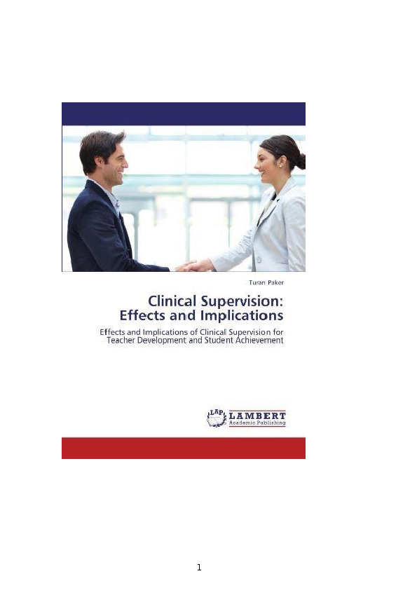 (DOC) Clinical Supervision: Effects and Implications. Effects and ...