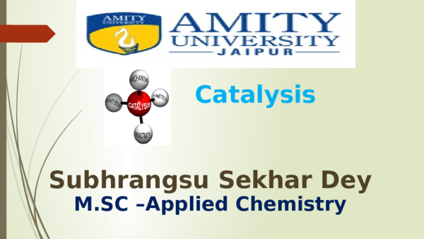 (PPT) Catalysis