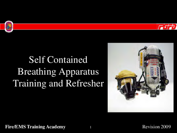 (PDF) Self Contained Breathing Apparatus Training and Refresher
