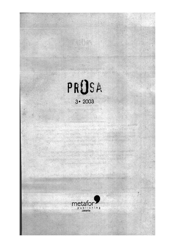 (PDF) "Budi Darma: Obsesi, Burung Ganjil, dan Perempuan Berkumis ...