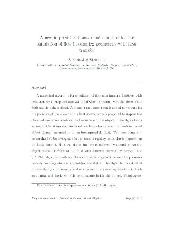 (PDF) A new implicit fictitious domain method for the simulation of ...