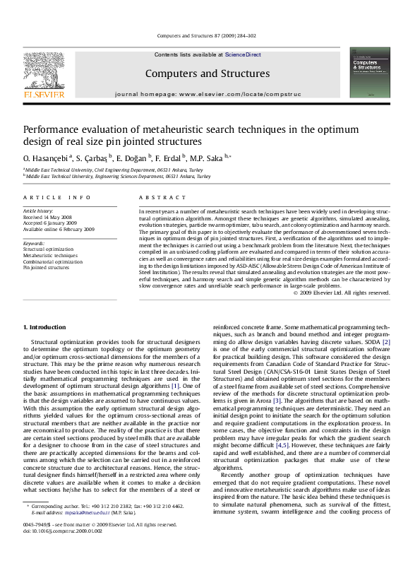 Pdf Performance Evaluation Of Metaheuristic Search Techniques In The