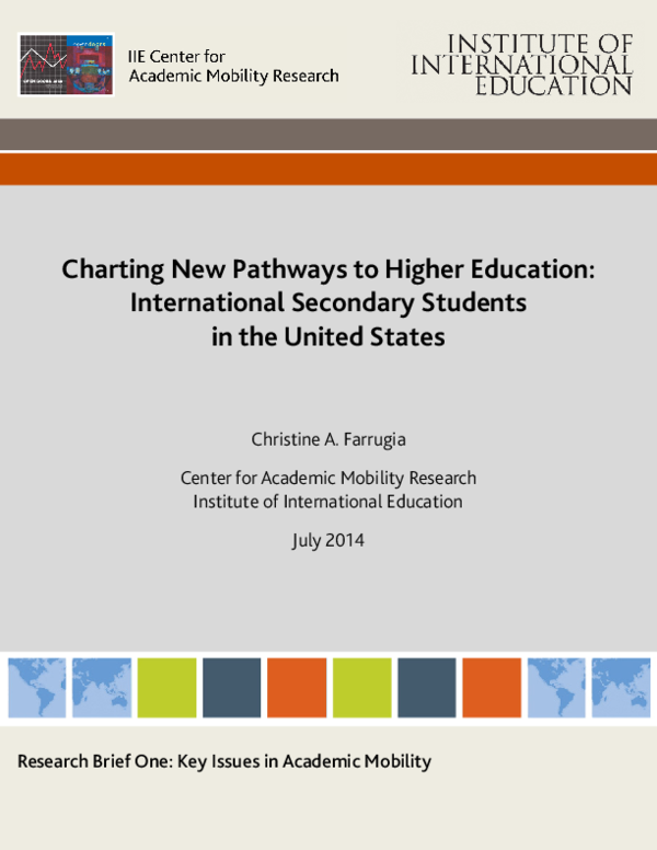 (PDF) Charting New Pathways to Higher Education: International ...