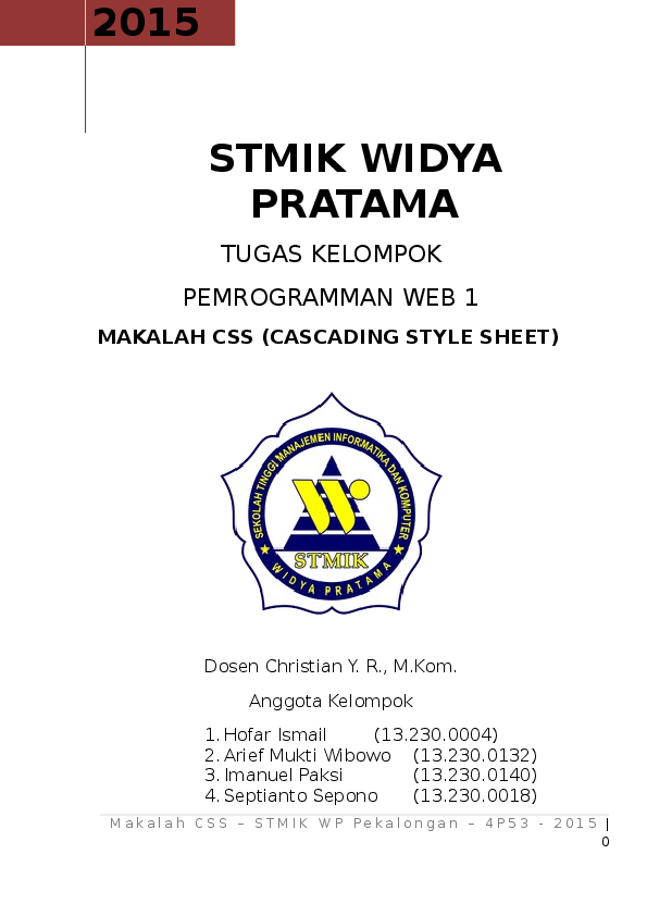 Doc Makalah Html Tentang Css 